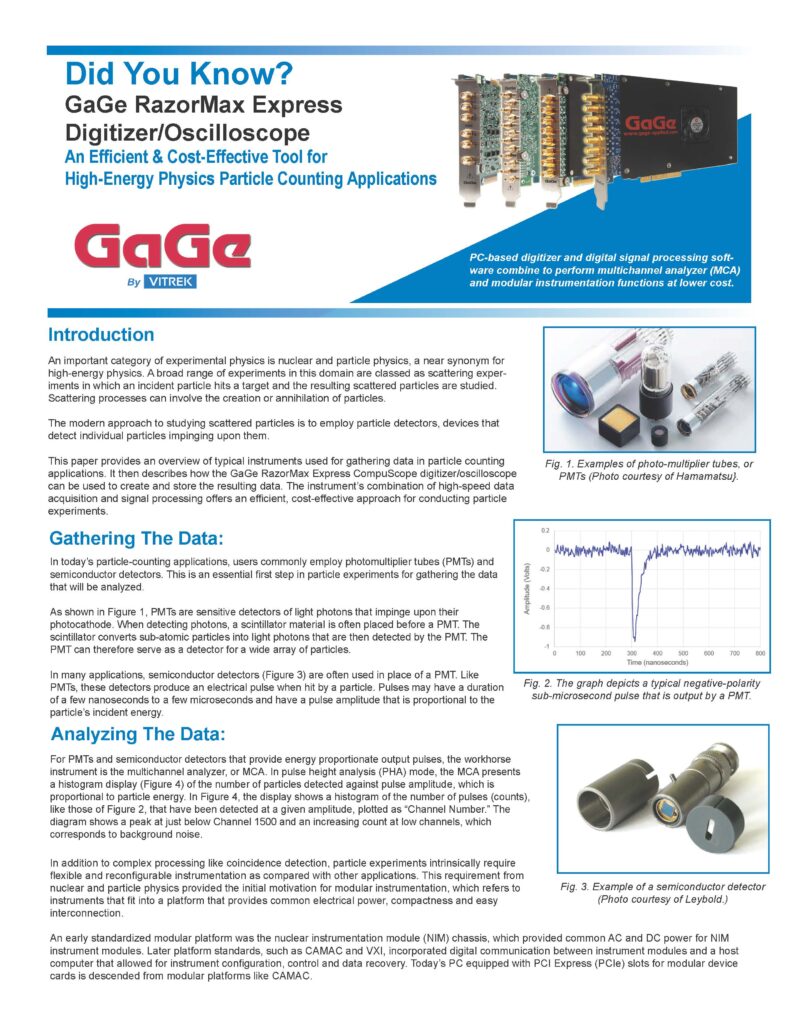 Data Acquisition Medical Applications | GaGe